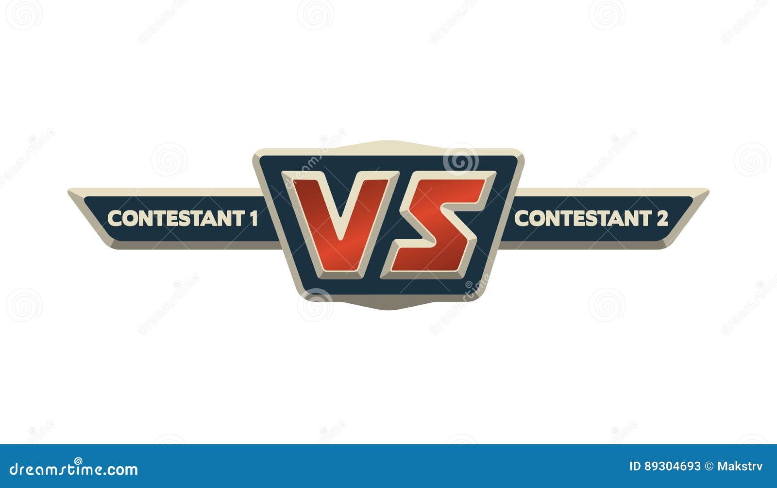 VS Logo. Versus Board of Rivals. Stock Vector - Illustration of border ...