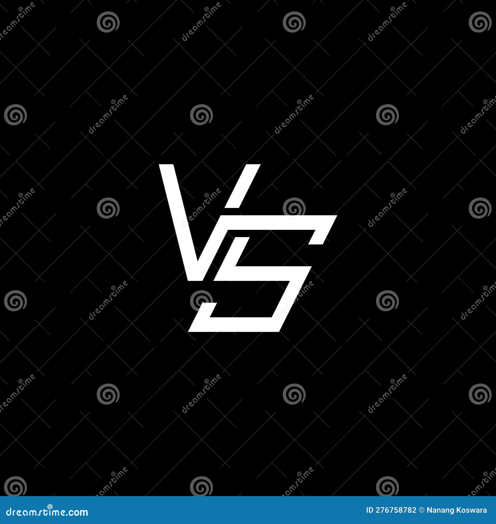 VS Logo, VS Monogram, Initial VS Logo, Letter VS Logo, Icon, Vector ...