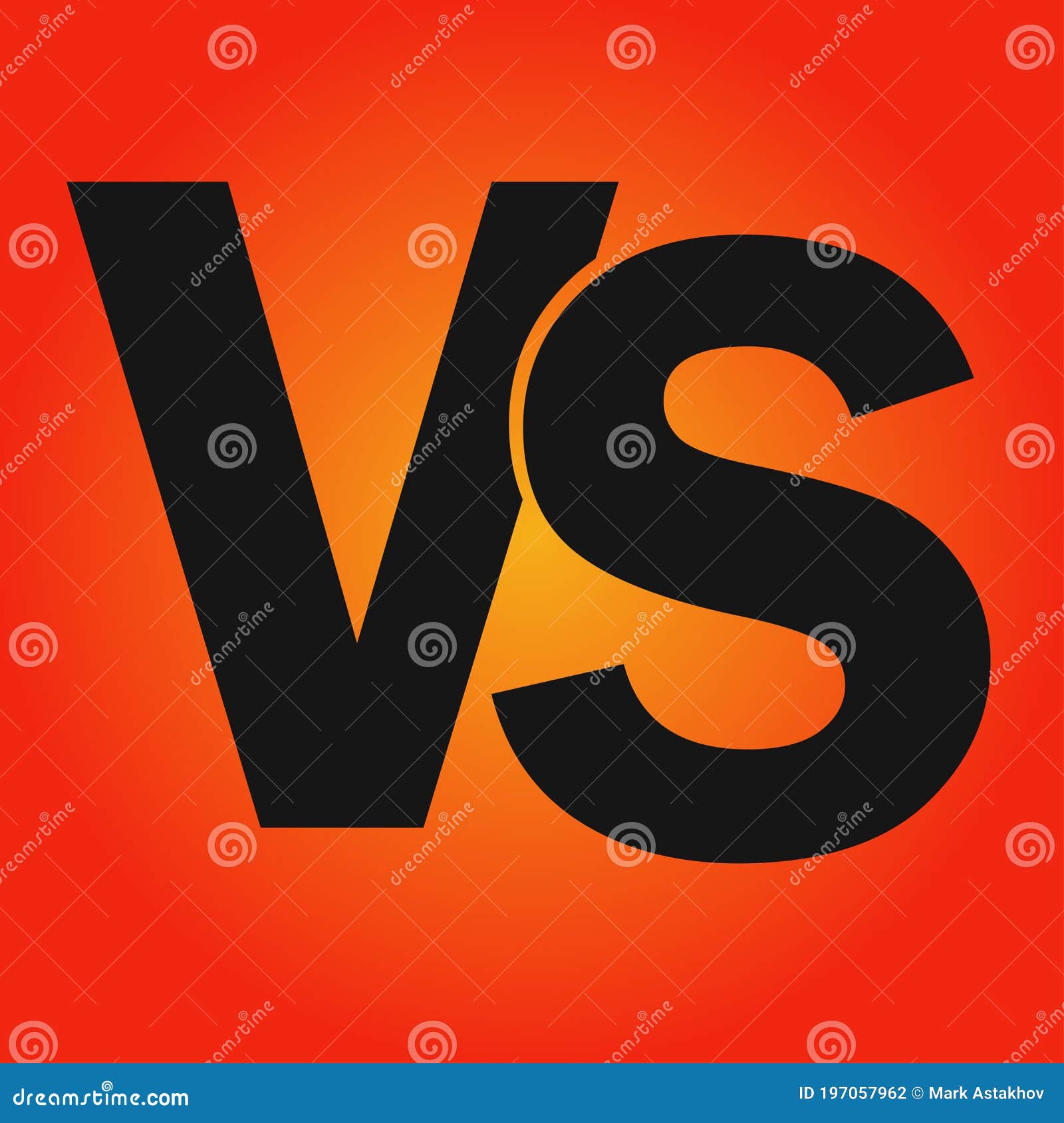 Vs Pictogram. Vectorgeïsoleerd Versus Symbool Vector Illustratie ...