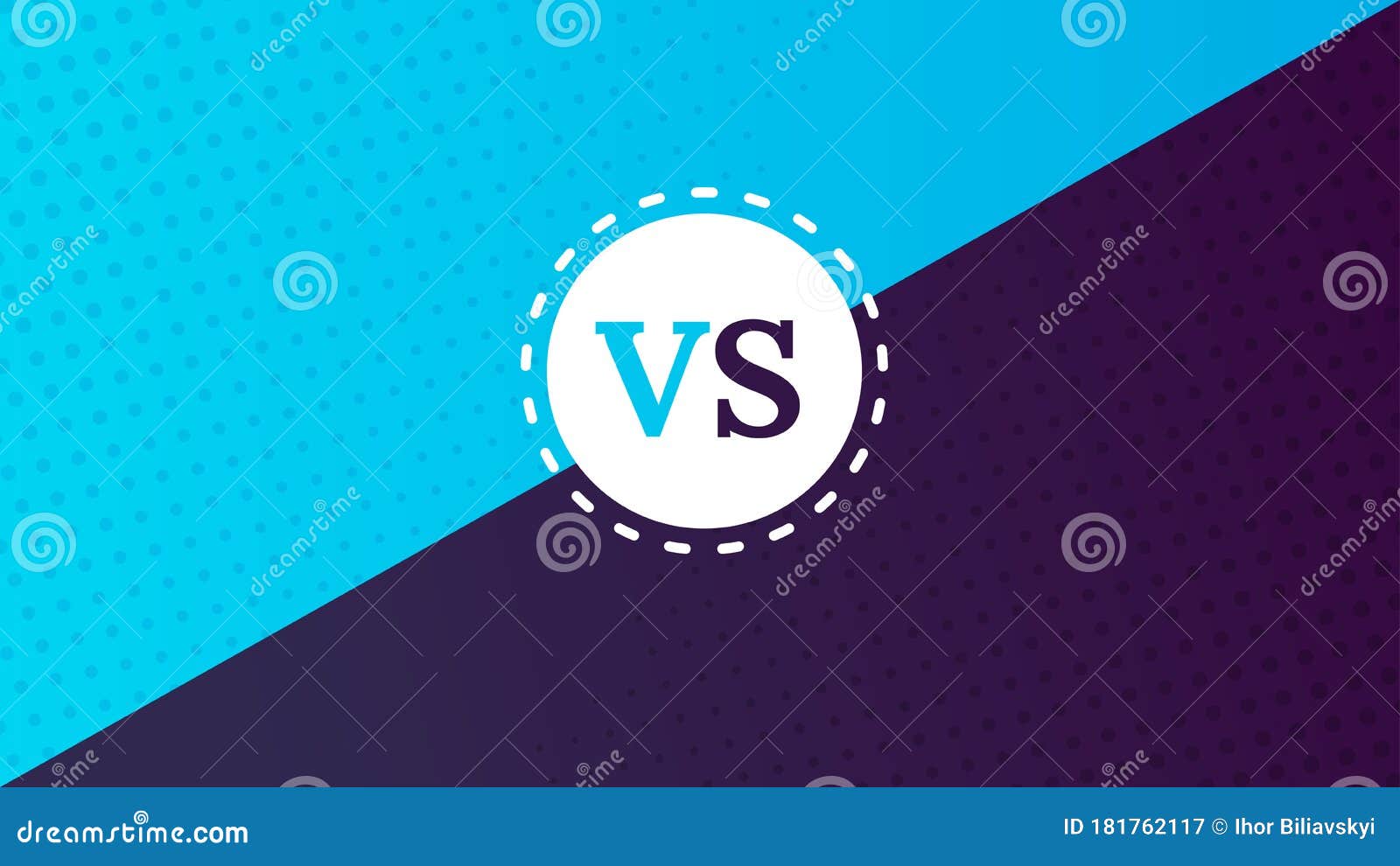 Vs Screen. Blue and Red Abstract Versus Background. Fight Template ...