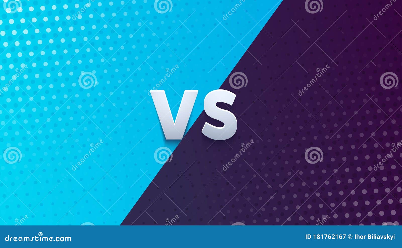 Vs Screen. Blue and Red Abstract Versus Background. Fight Template ...