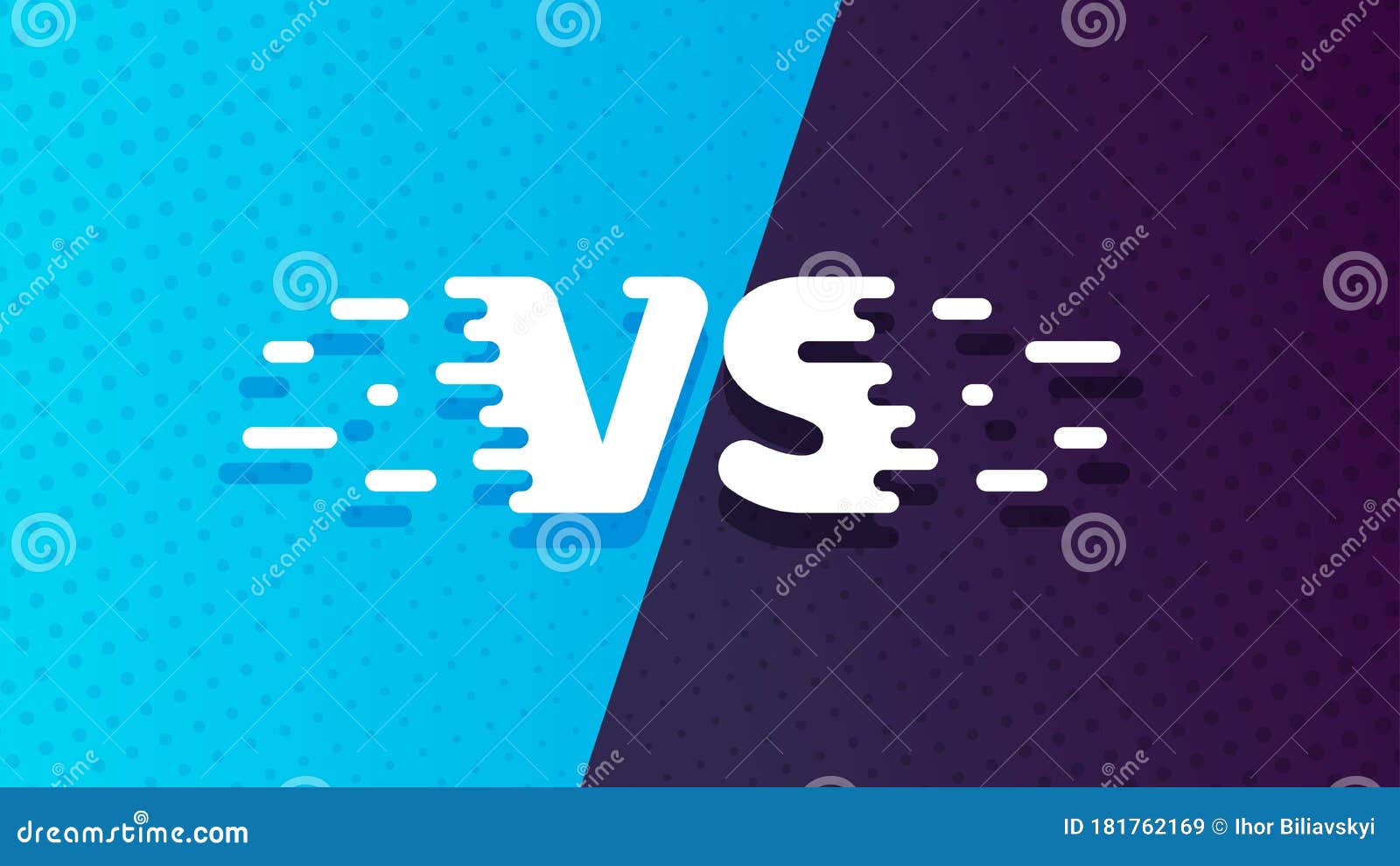 Vs Screen. Blue and Red Abstract Versus Background. Fight Template ...