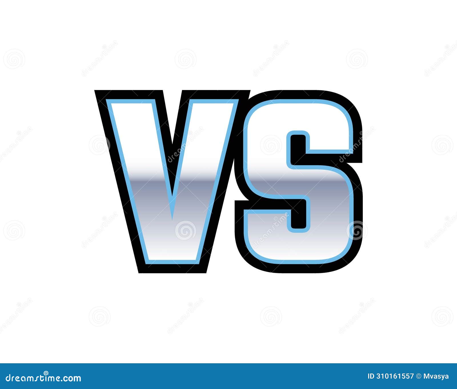 VS Sign Letters Illustration Competition Icon. Stock Vector ...
