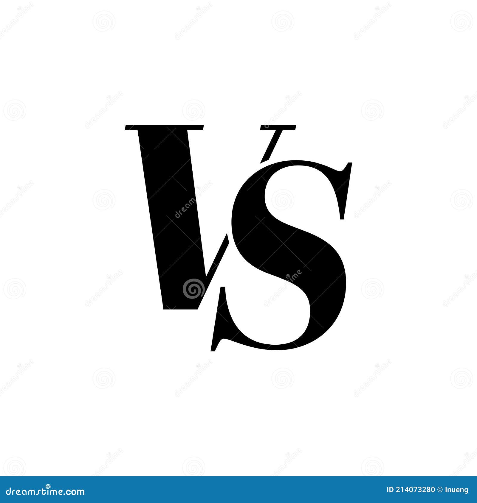 VS. Versus Letter Logo On Transparent Background. VS Letters Of Red ...