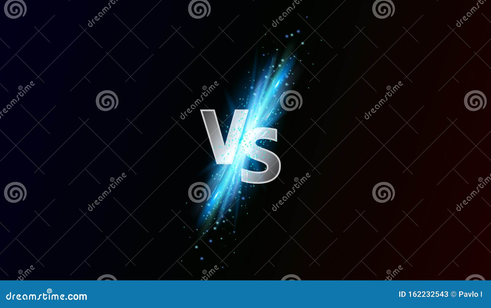 VS Versus Background, Confrontation, Red and Blue Shiny Screen, Light ...
