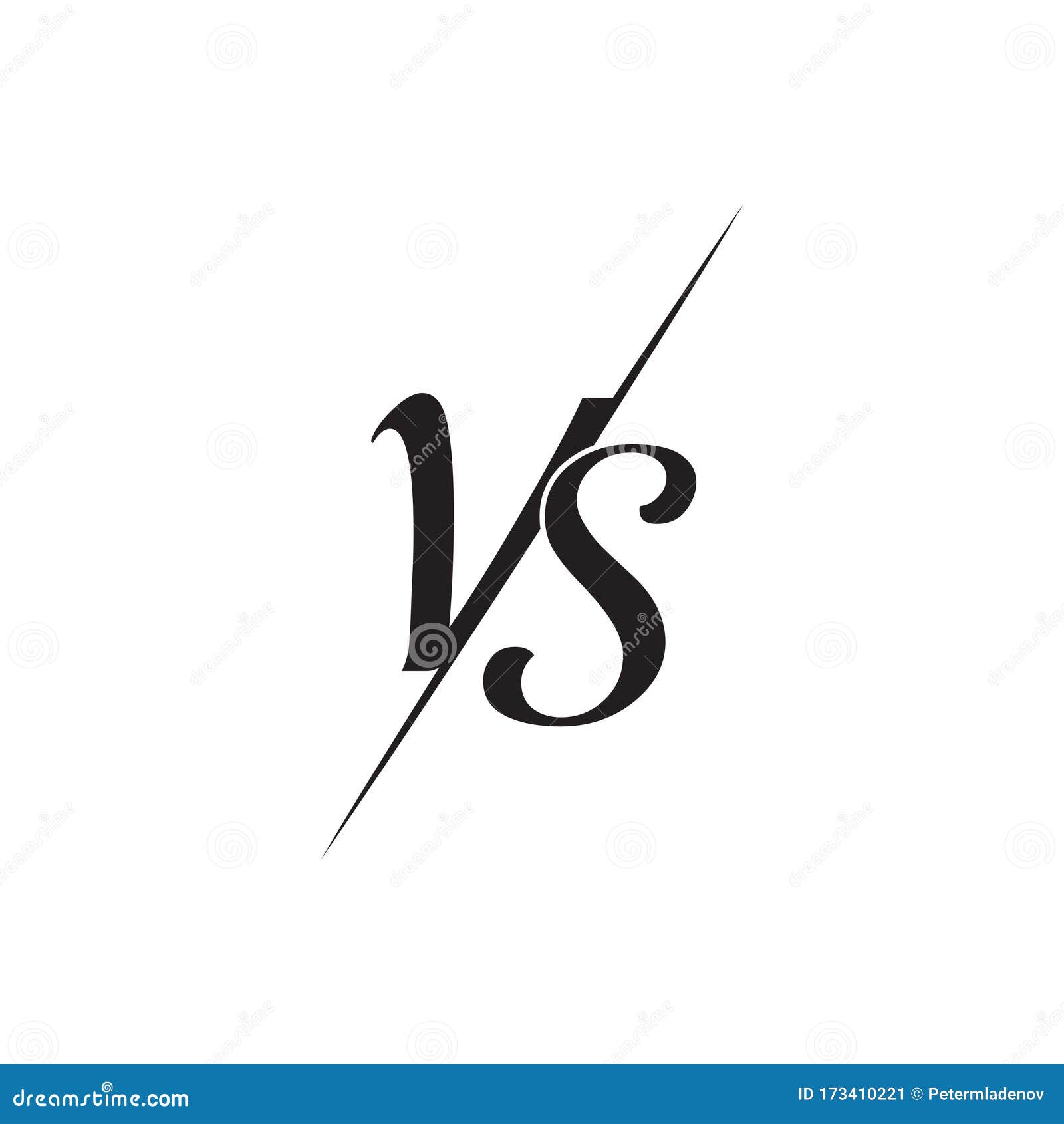 Versus Black Logos. Challenge VS Sign, Sport Match Competition Black ...