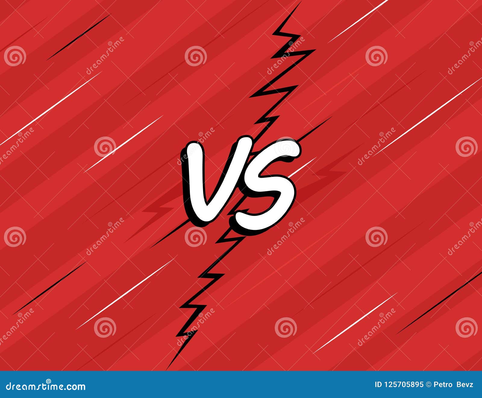VS. Versus. Fight Backgrounds Comics Style Design Isolated on Red ...