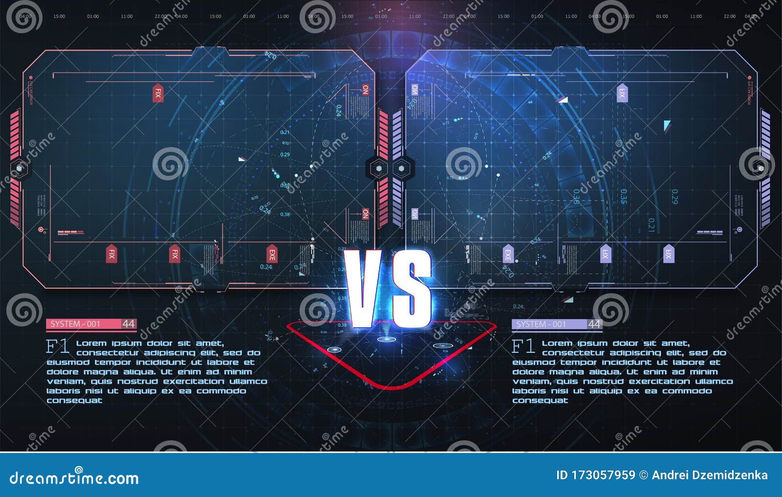 VS, Versus Futuristic Design. Battle Headline Template. Futuristic ...