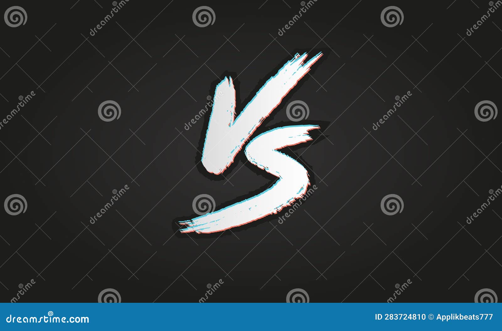 VS Versus Letter Logo On Transparent Background. Letters VS For Sports ...