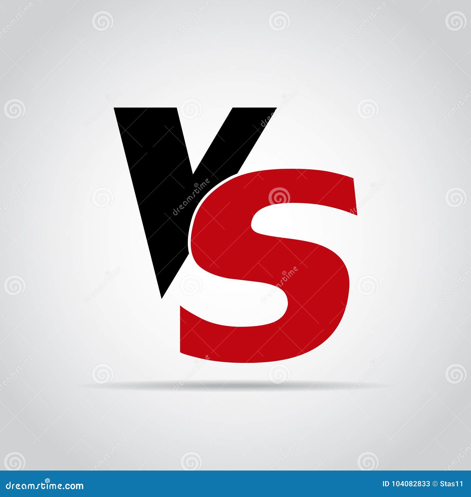 VS. Versus letter logo stock illustration. Illustration of color ...