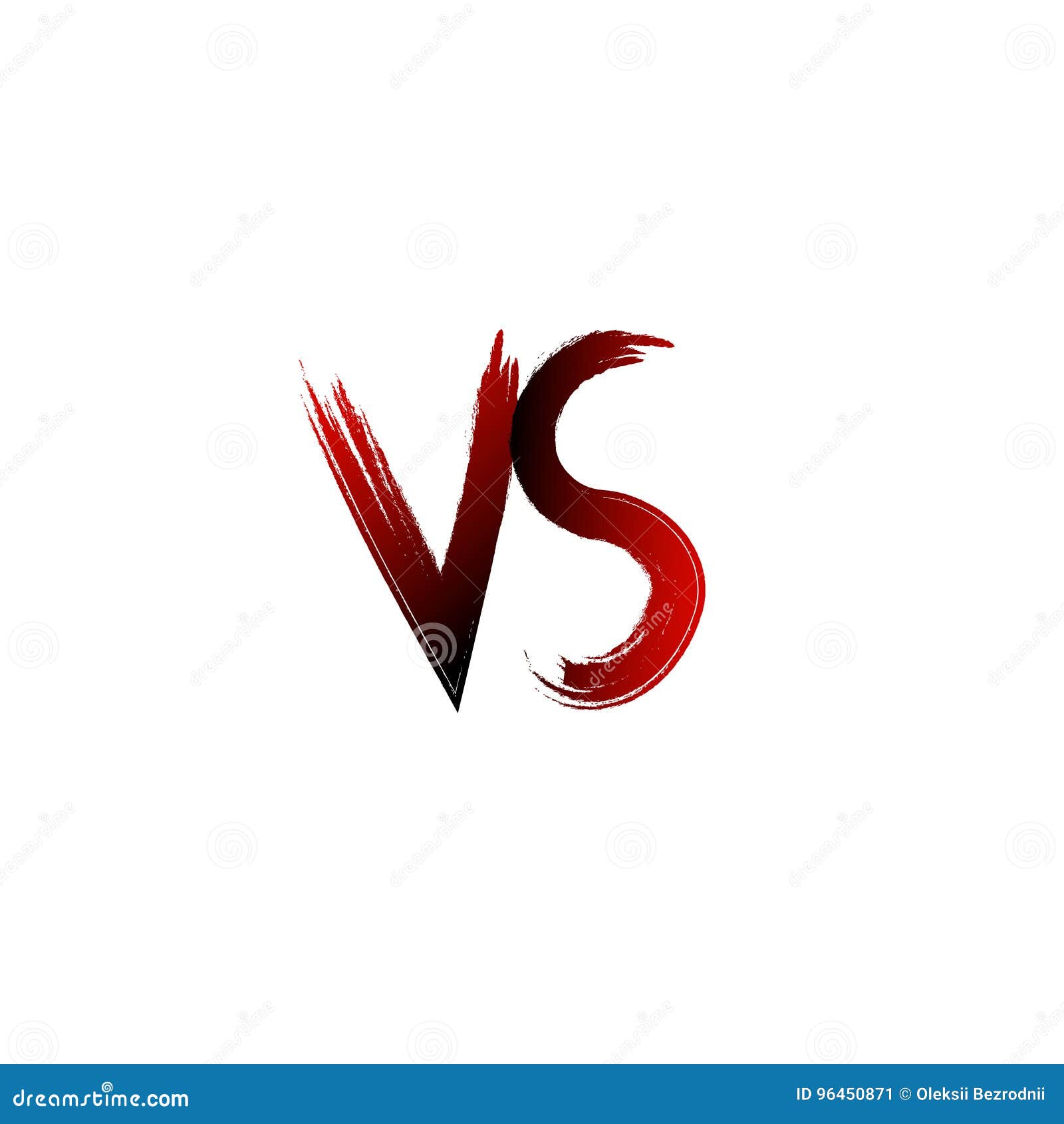 Vs Versus Letters Vector Illustration Stock Vector - Illustration of ...