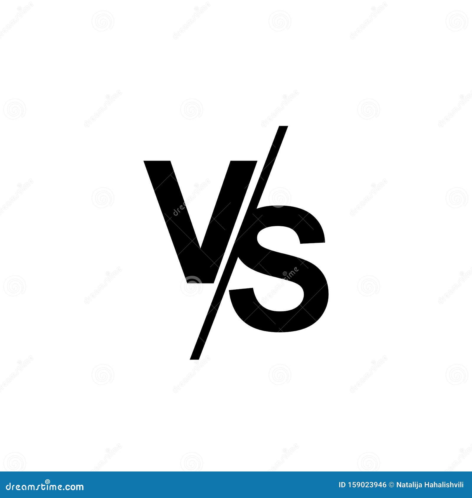 VS Versus Letters Vector Logo Isolated on White Background. VS Versus ...