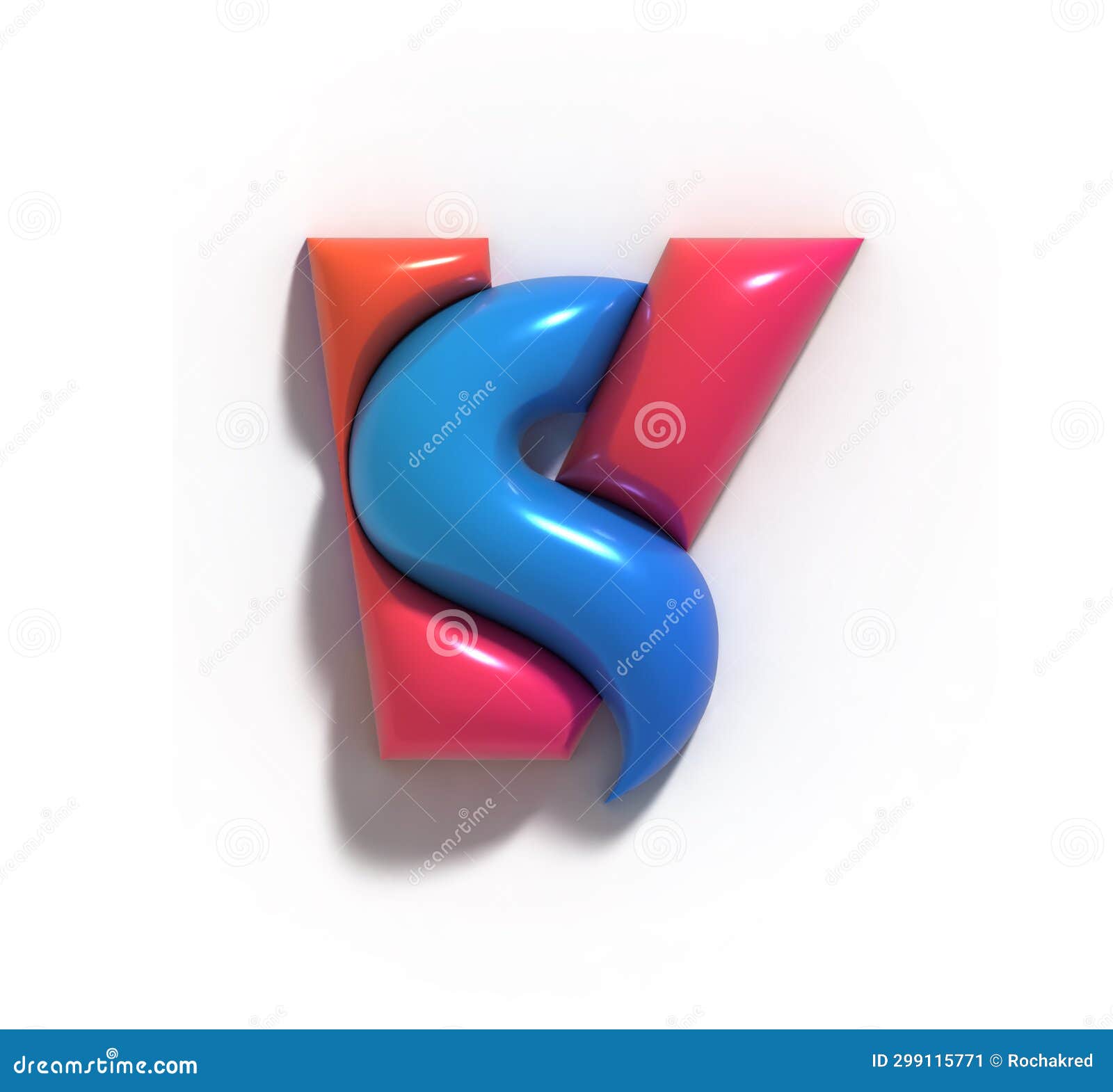 VS Versus Sign 3D Render Company Letter Logo Stock Illustration ...