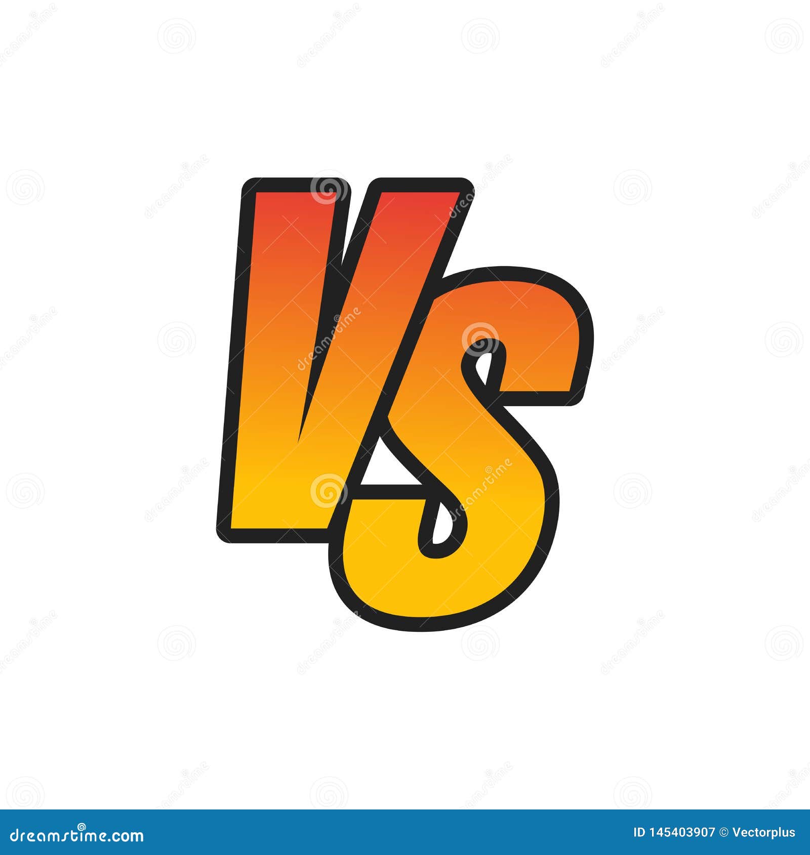 Vs-Zeichen Oder Vo-Vektor-Zeichen Auf Weißem Hintergrund Isoliert Stock ...