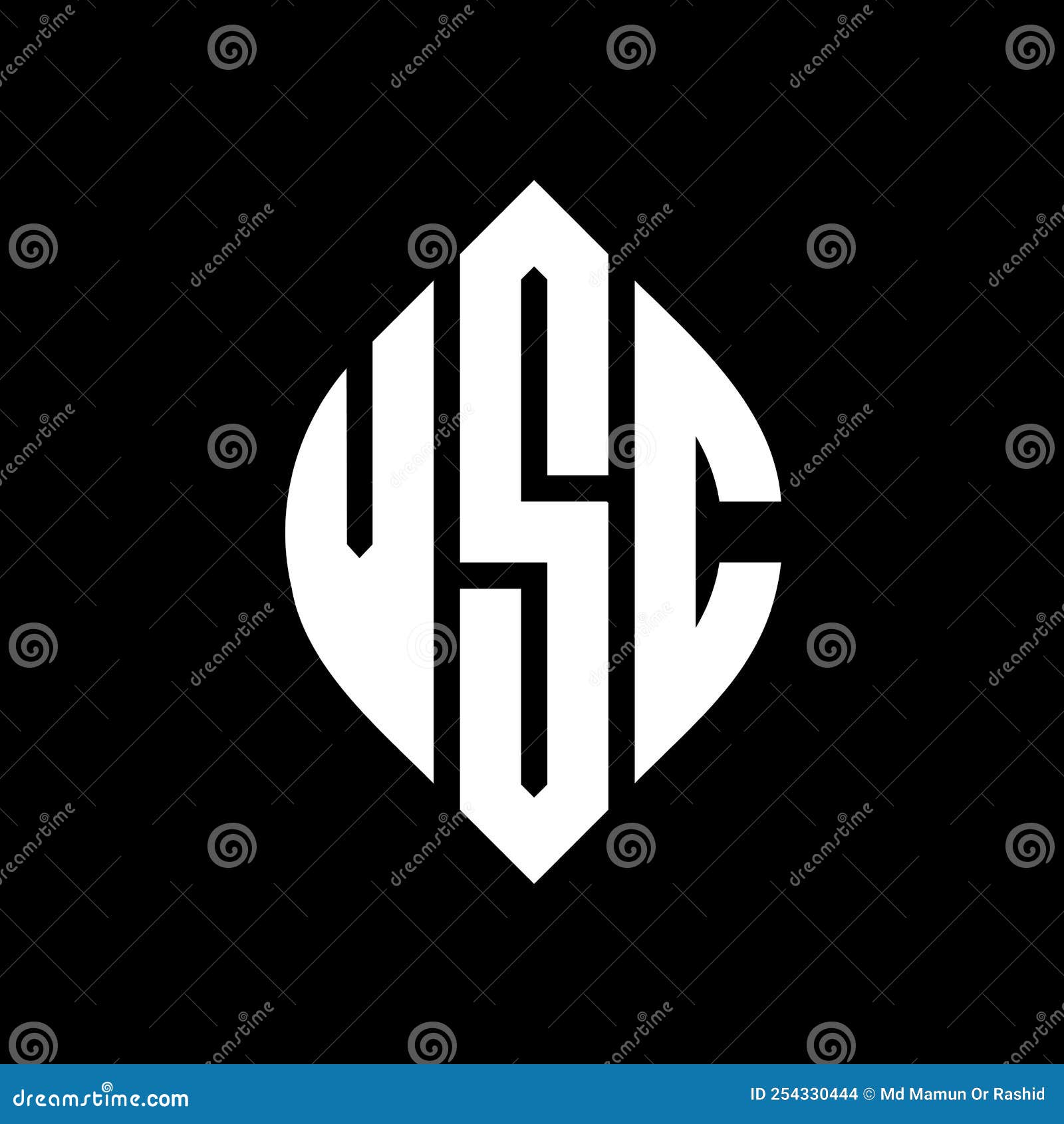 VSC Circle Letter Logo Design with Circle and Ellipse Shape. VSC ...