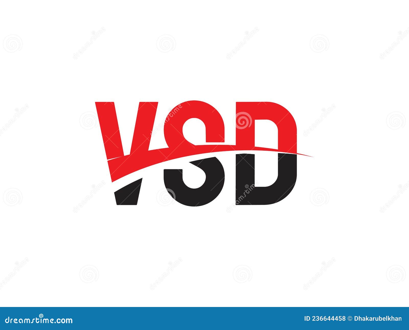 VSD Letter Initial Logo Design Vector Illustration Stock Vector ...