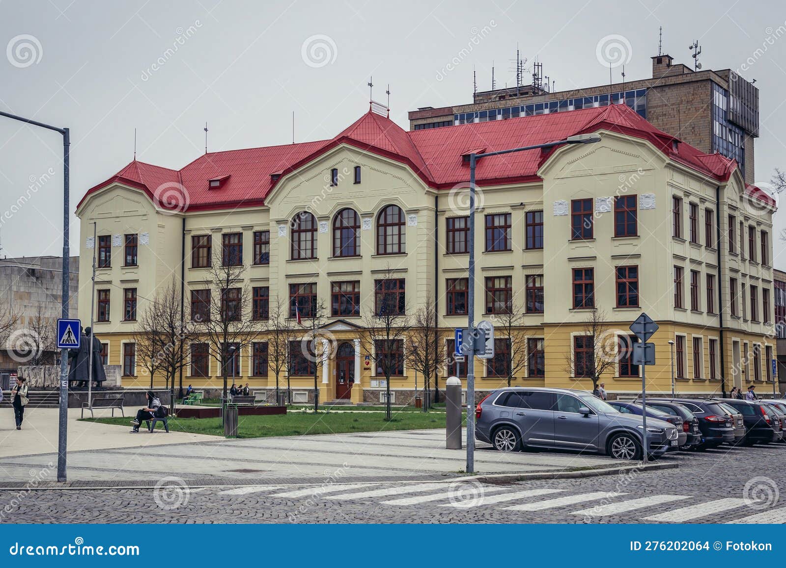 Vsetin in Czech Republic editorial stock image. Image of school - 276202064