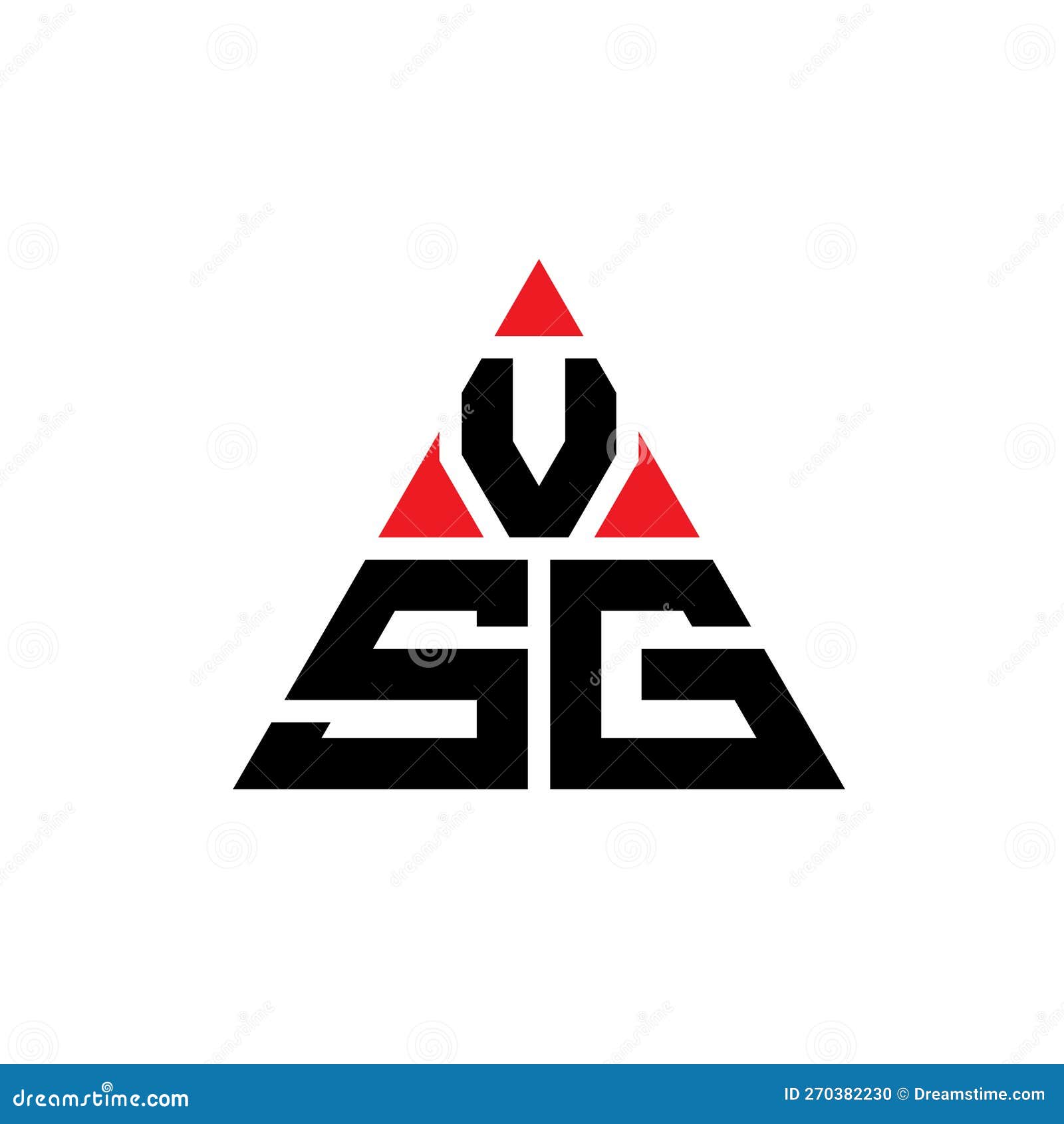 VSG Triangle Letter Logo Design With Triangle Shape. VSG Triangle Logo ...