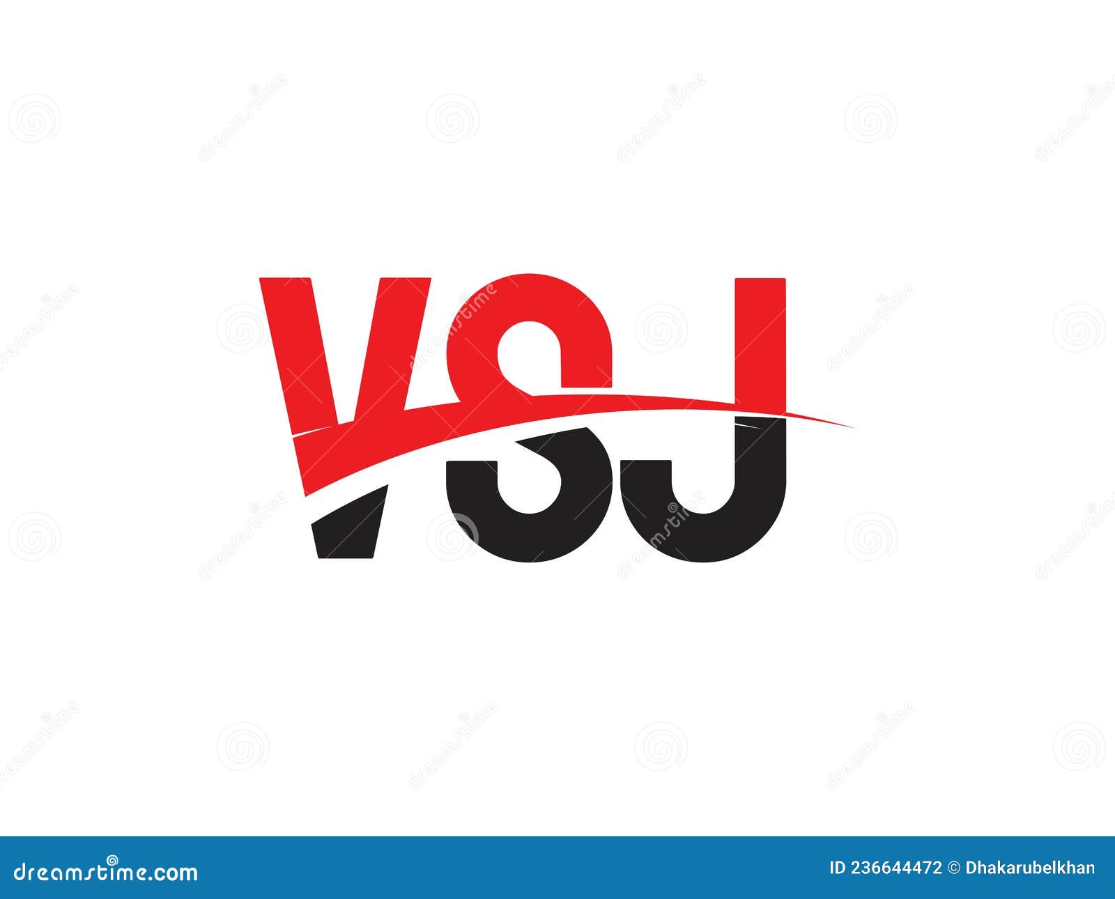 VSJ Letter Initial Logo Design Vector Illustration Stock Vector - Illustration of letter ...