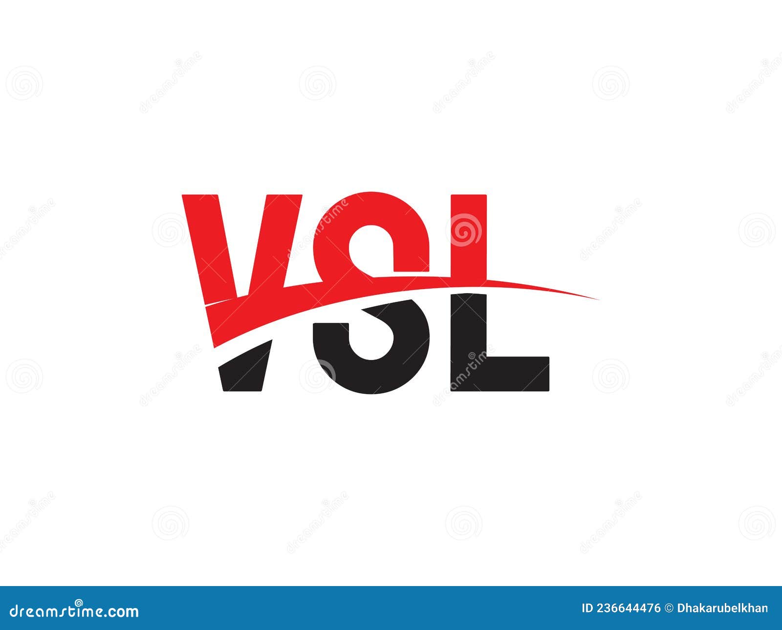 VSL Letter Initial Logo Design Vector Illustration Stock Vector ...