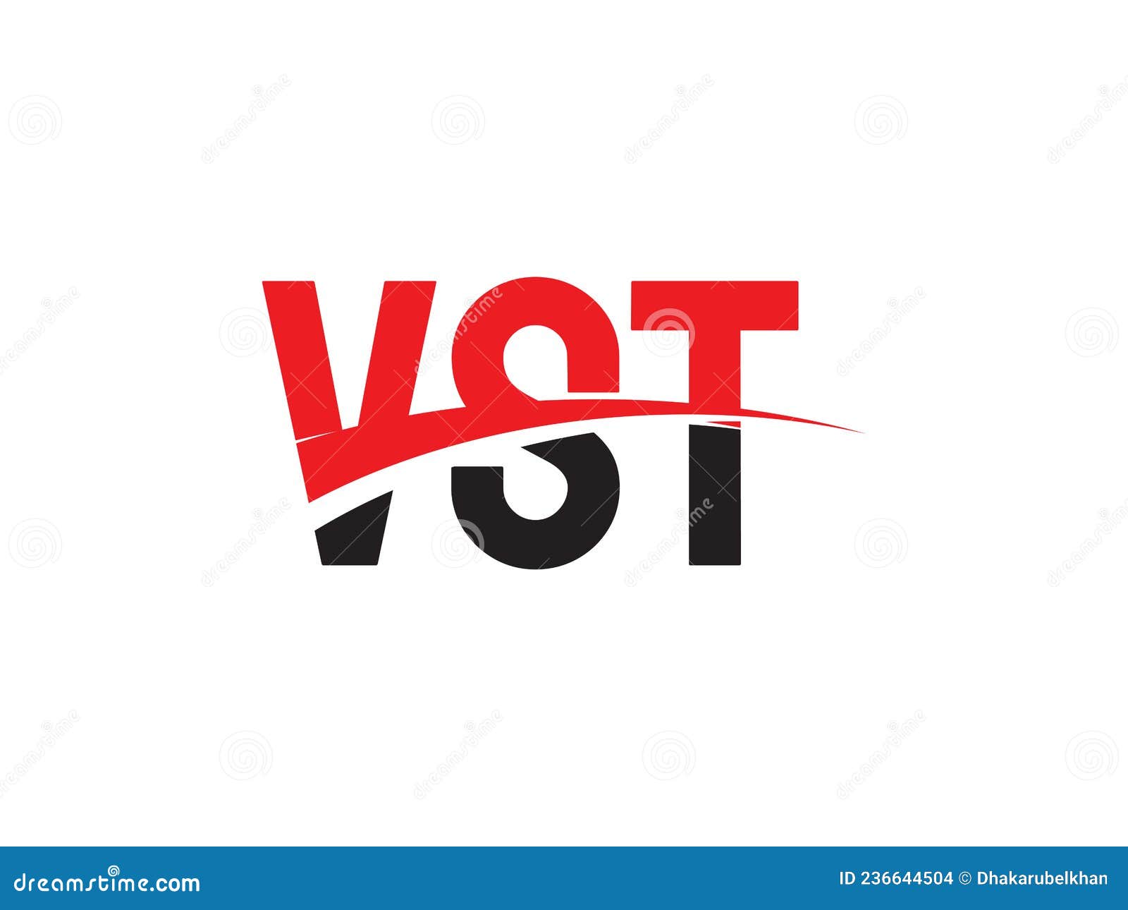 VST Letter Initial Logo Design Vector Illustration Stock Vector ...