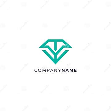 VT Diamond Logo. Diamond Vector Illustration Stock Vector ...