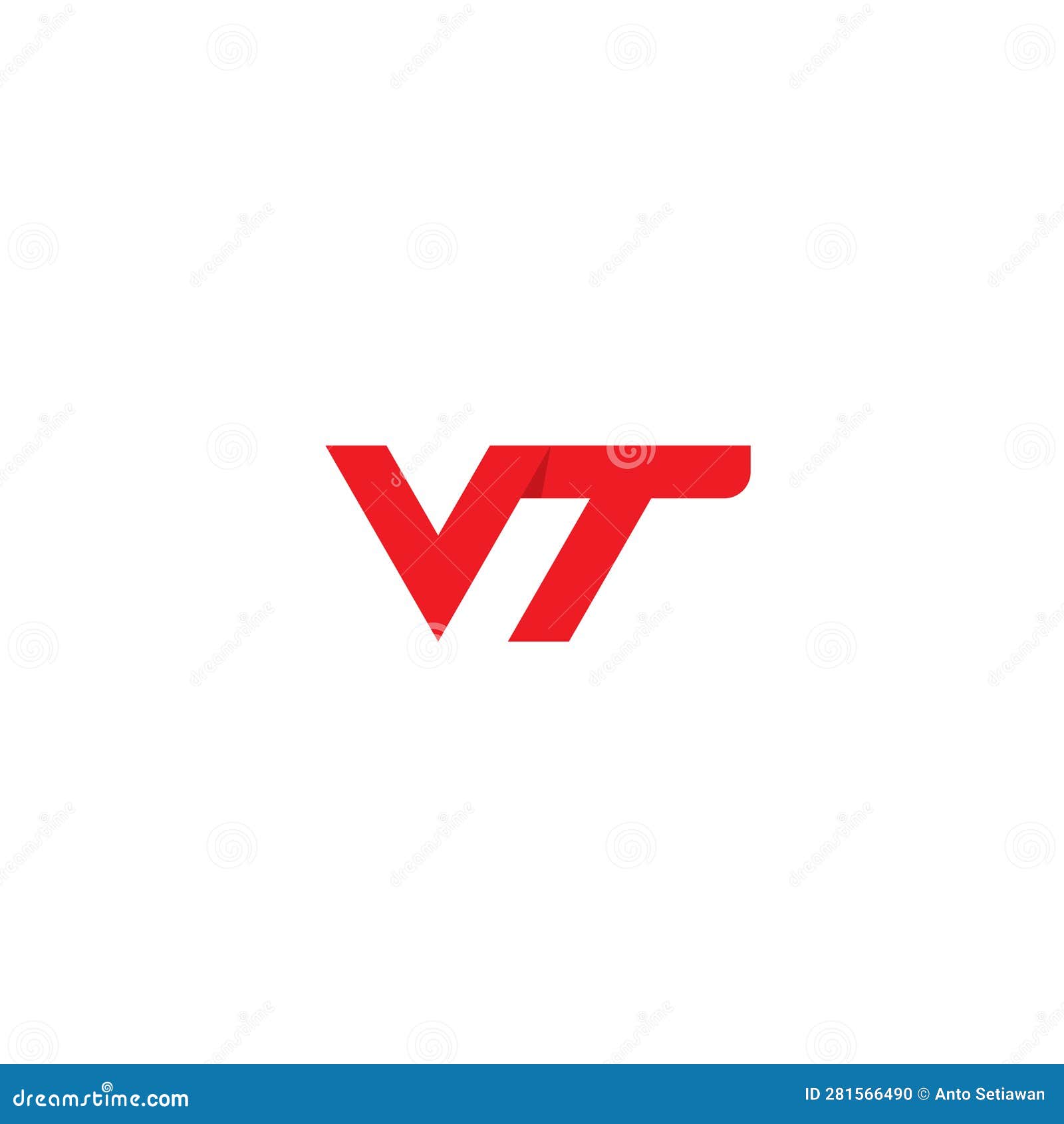 VT Logo Concept. Letter VT Logo Design Stock Vector - Illustration of ...