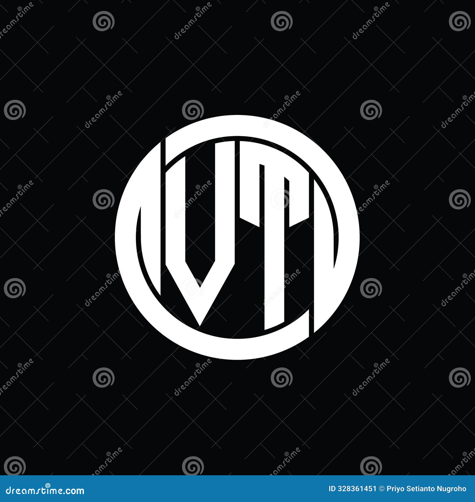 VT Logo Monogram Shield Inside Circle Shape Vector Images Design ...