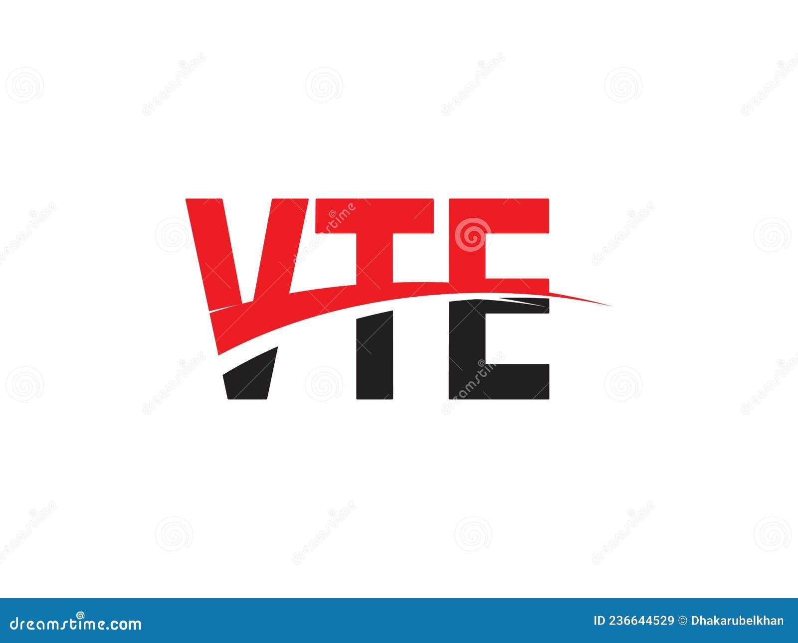 VTE Letter Initial Logo Design Vector Illustration Stock Vector ...