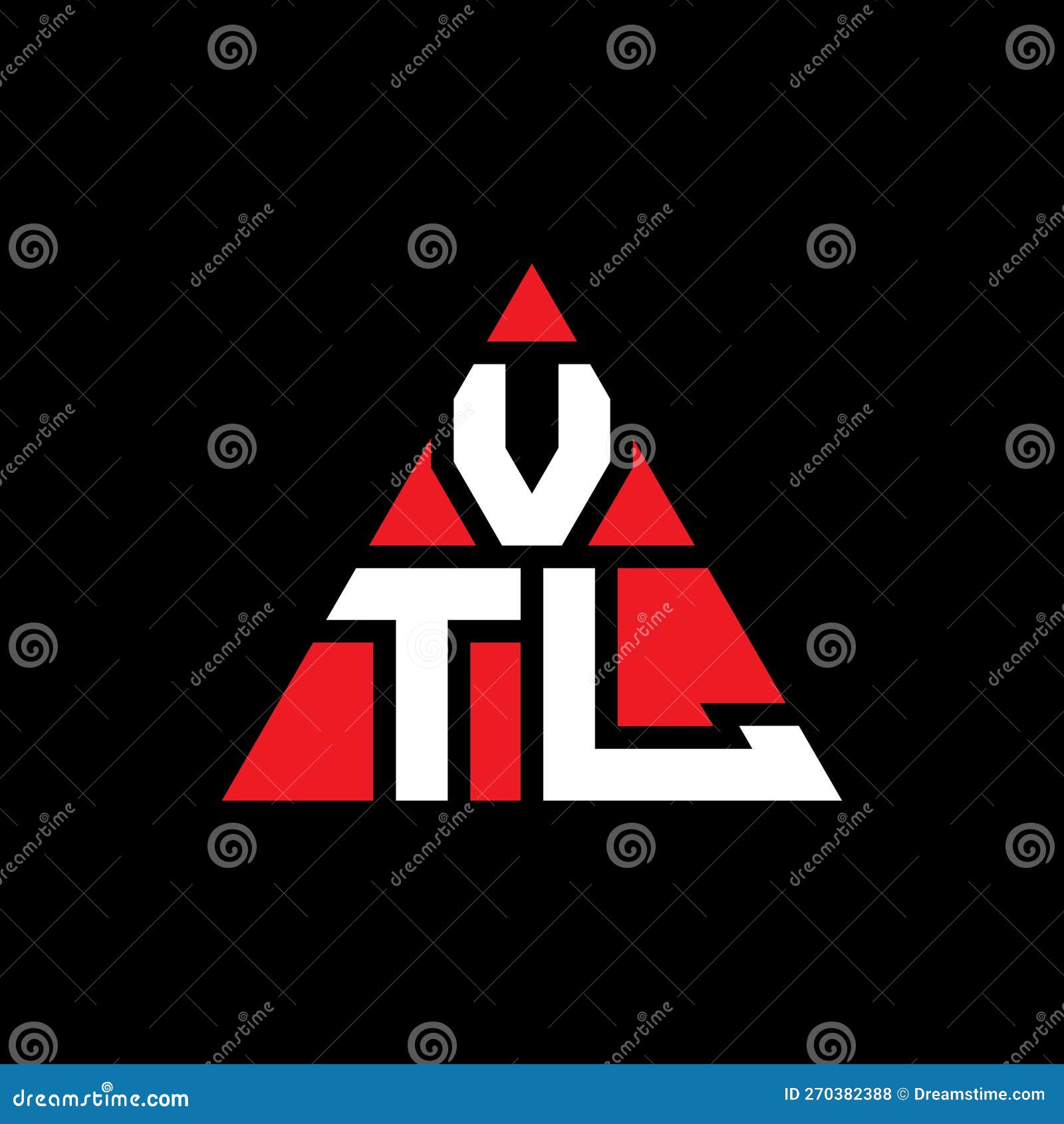 VTL Triangle Letter Logo Design with Triangle Shape. VTL Triangle Logo ...