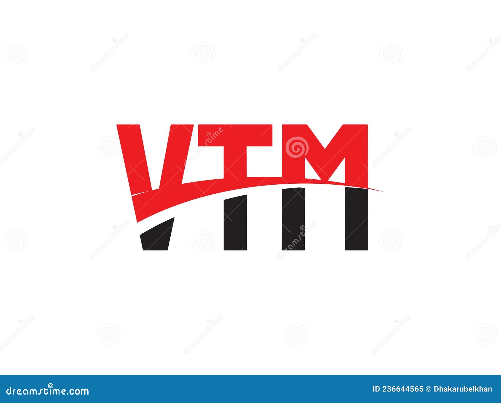 VTM Letter Initial Logo Design Vector Illustration Stock Vector ...