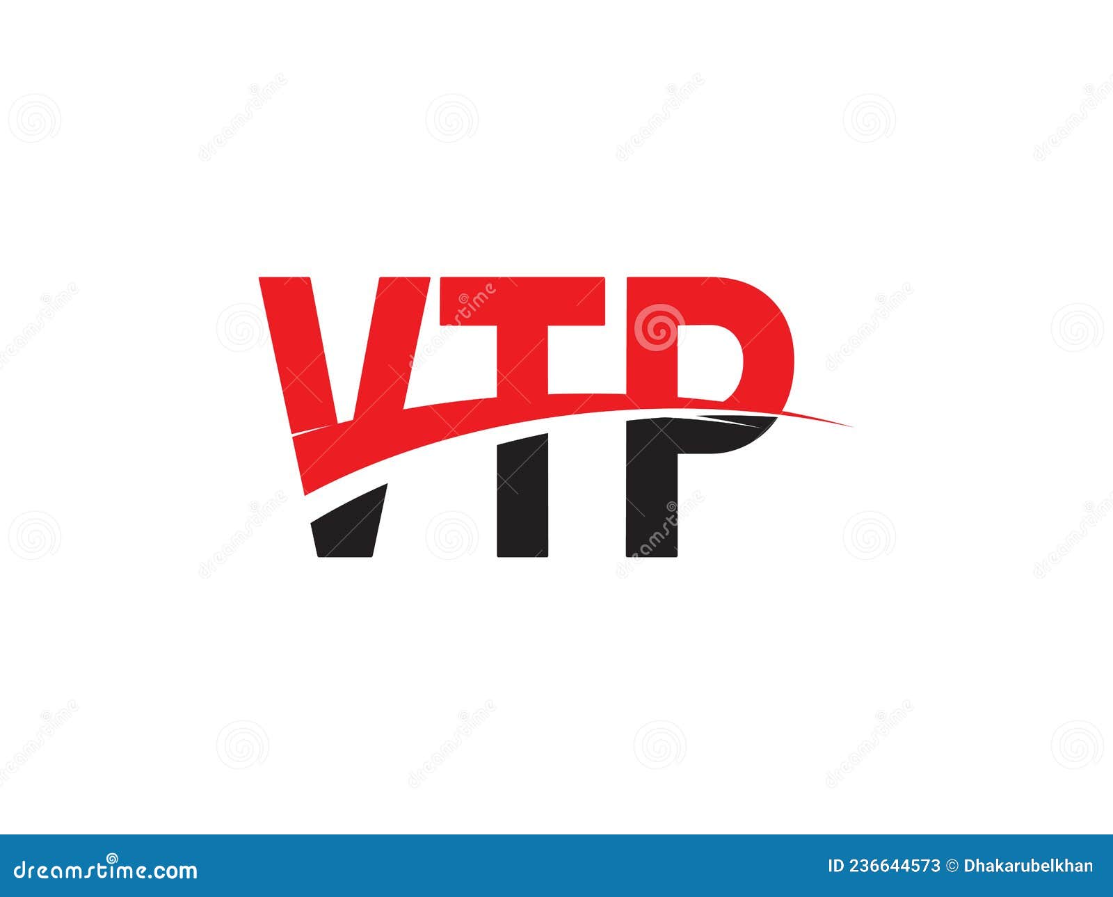 VTP Letter Initial Logo Design Vector Illustration Stock Vector ...
