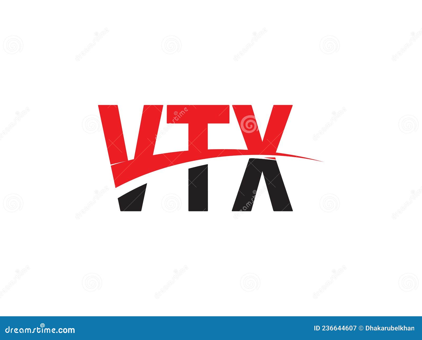 VTX Letter Initial Logo Design Vector Illustration Stock Vector ...