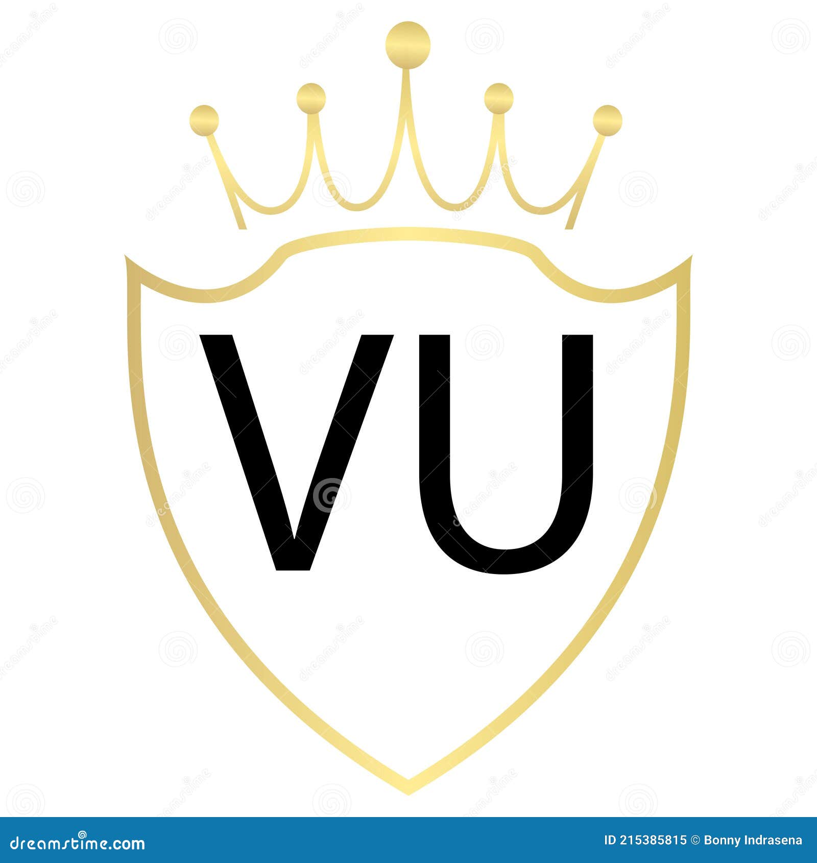 VU Letter Logo Design with Simple Style Stock Vector - Illustration of ...