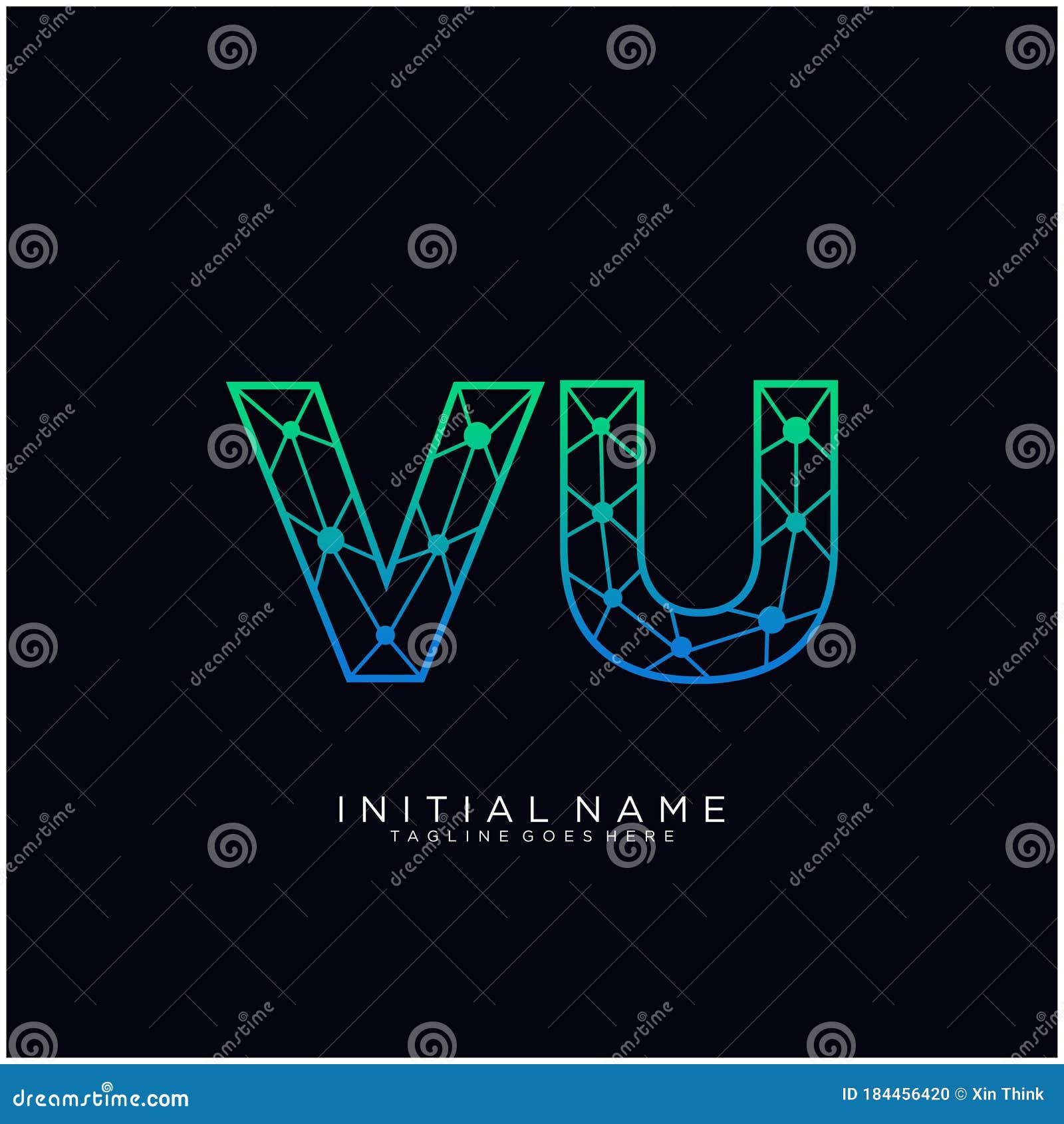 VU Letter Logo Icon Design Template Elements Stock Vector ...