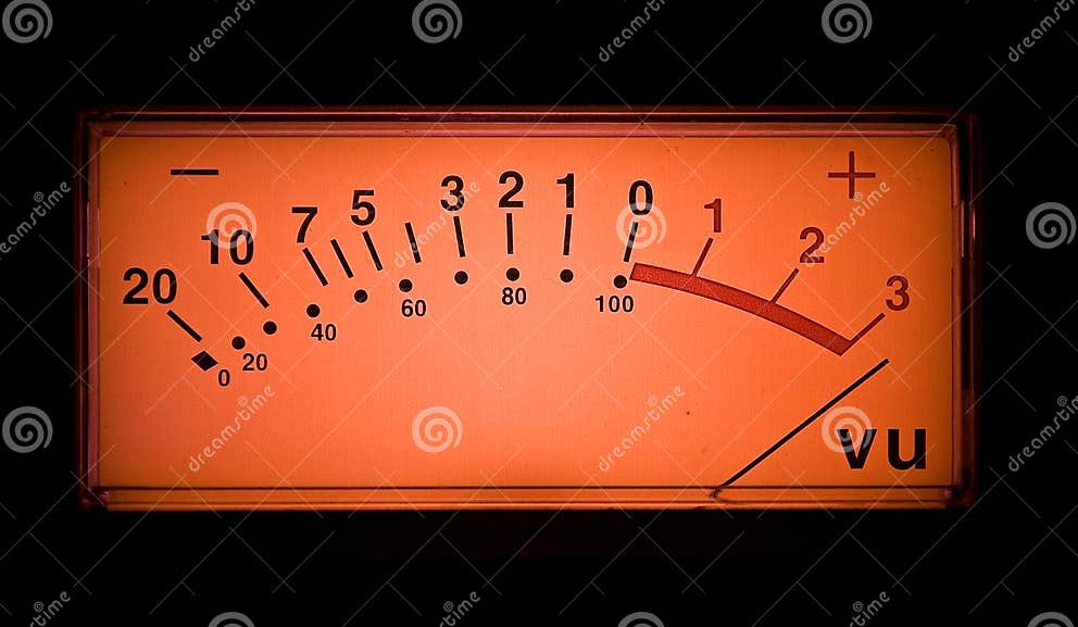 Vu meter stock photo. Image of matching, record, volume - 9517116