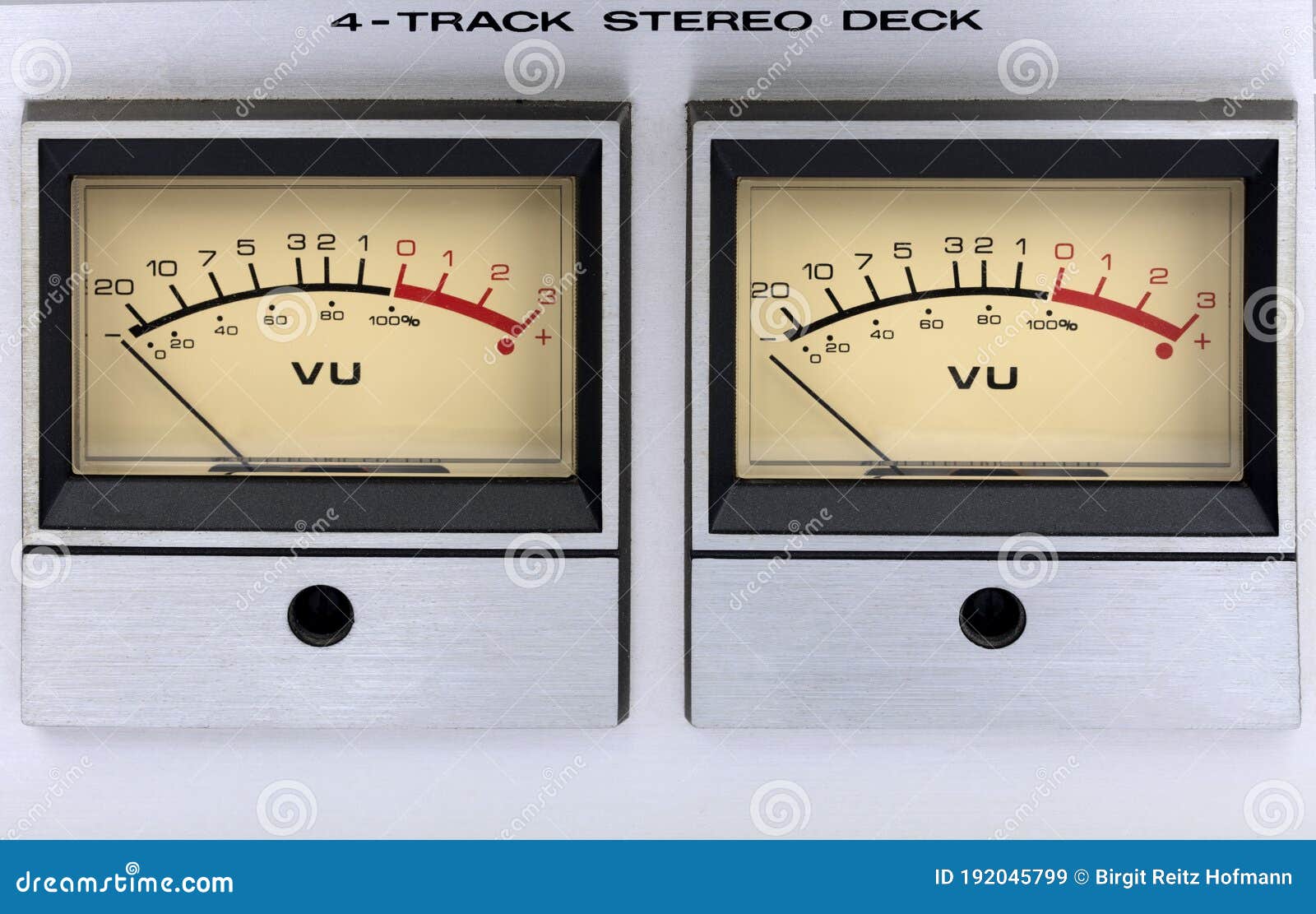 VU Meters stock image. Image of analog, entertainment - 192045799