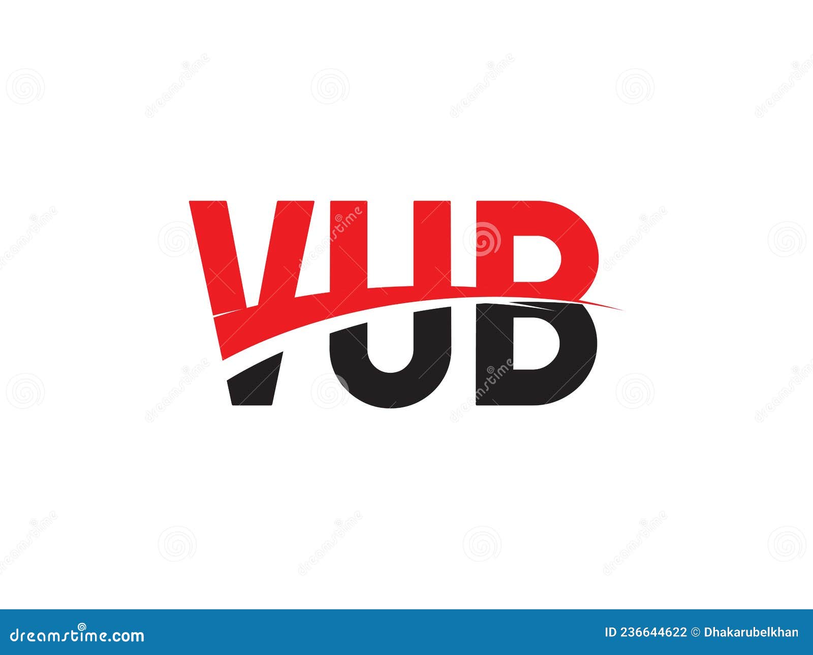 VUB Letter Initial Logo Design Vector Illustration Stock Vector ...