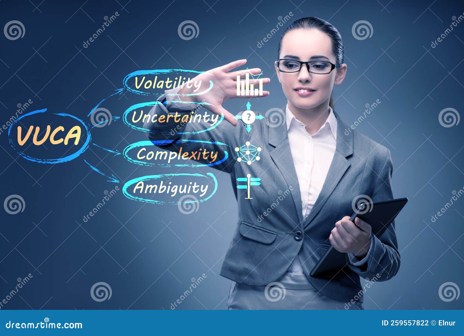 VUCA Concept - Volatility,uncertainty, Complexity, Ambiguity Stock ...