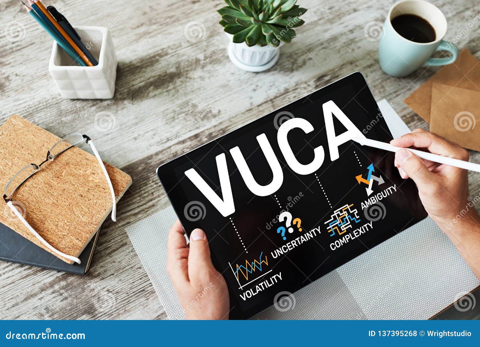 VUCA World Concept On Screen. Volatility, Uncertainty, Complexity ...