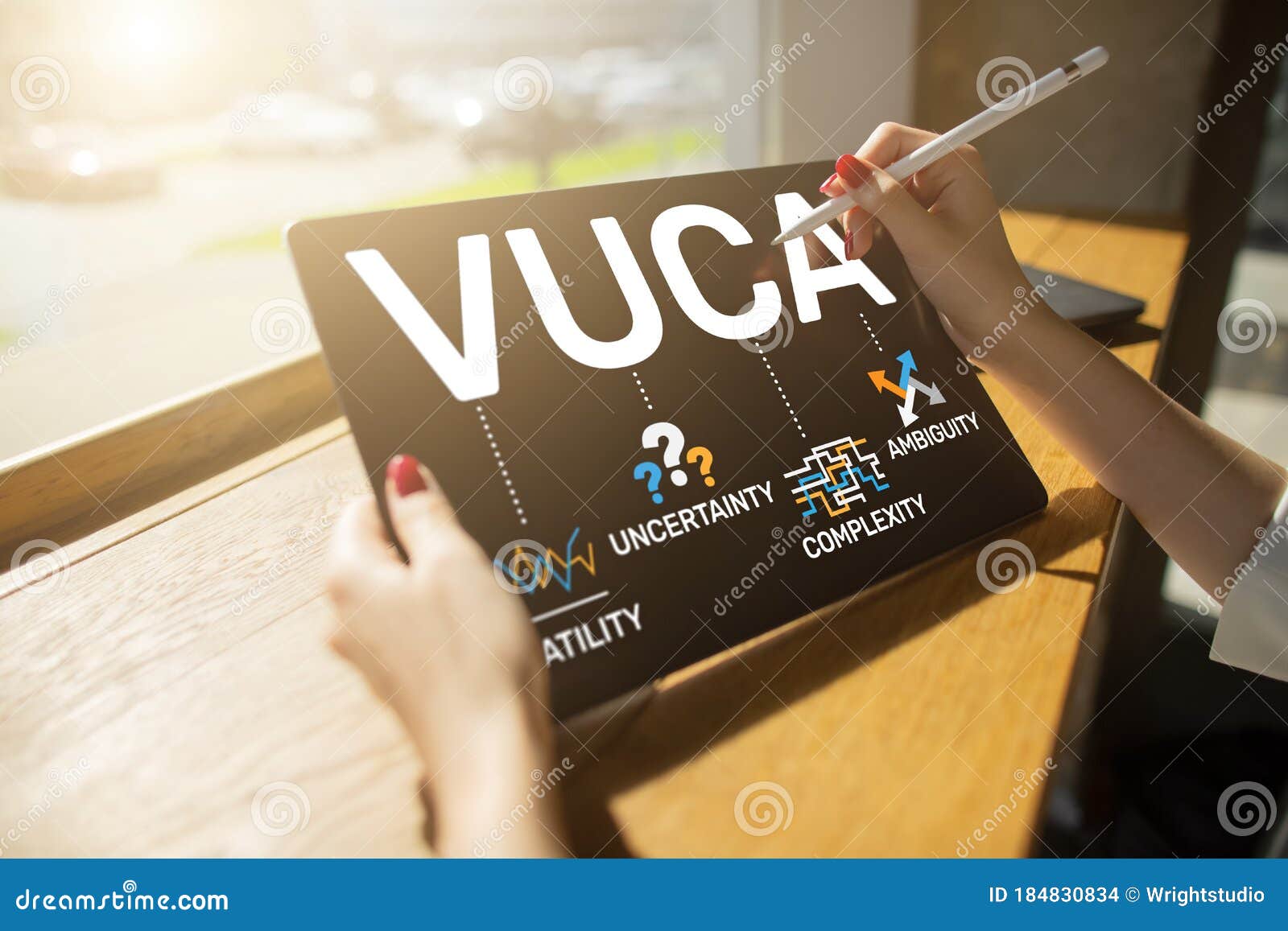 VUCA World Concept on Screen. Volatility, Uncertainty, Complexity ...