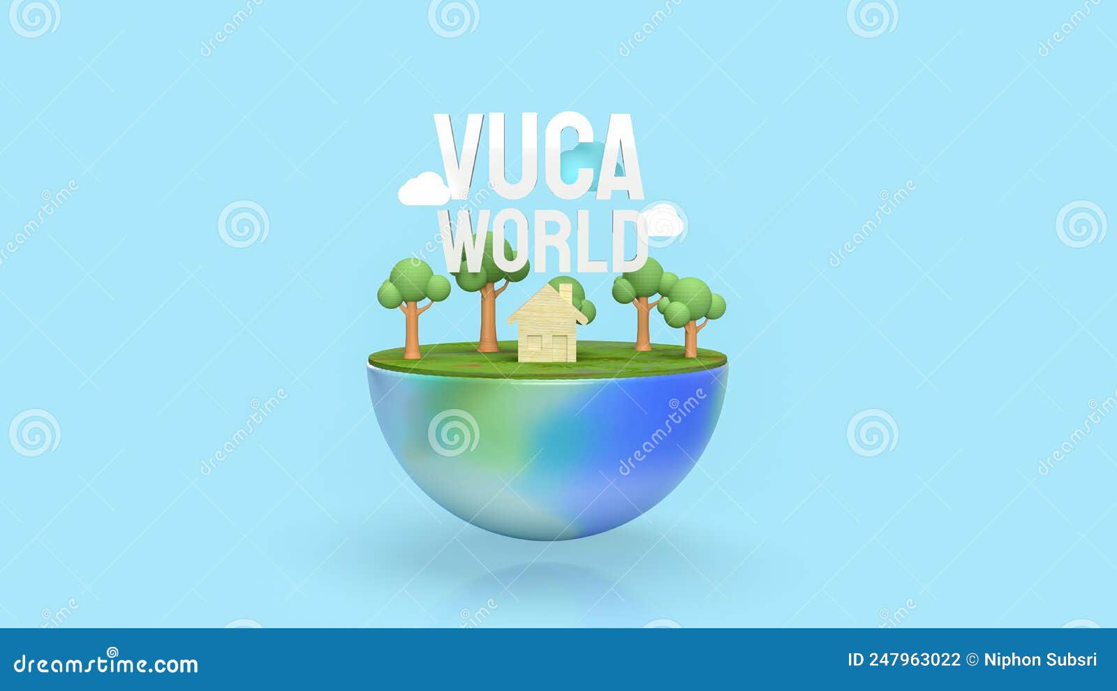 The Vuca World White Text for Abstract Background Concept 3d Rendering ...