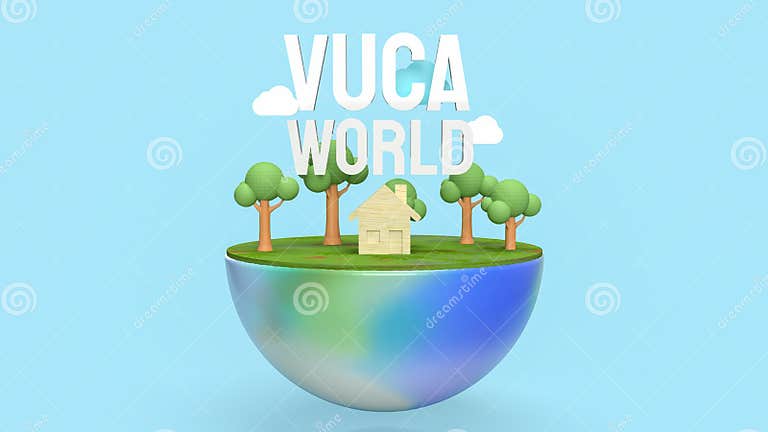 The Vuca World White Text for Abstract Background Concept 3d Rendering ...