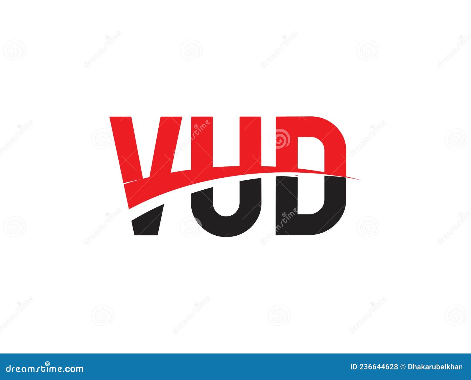 VUD Letter Initial Logo Design Vector Illustration Stock Vector ...