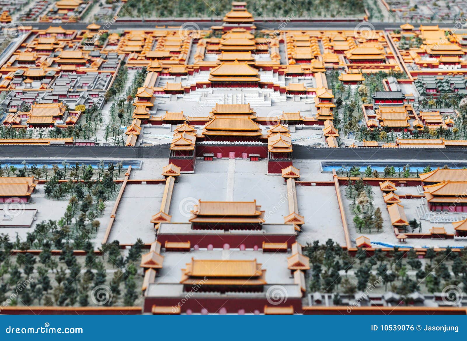 Vue Bird's-eye De Ville Interdite Photo stock - Image du palais ...