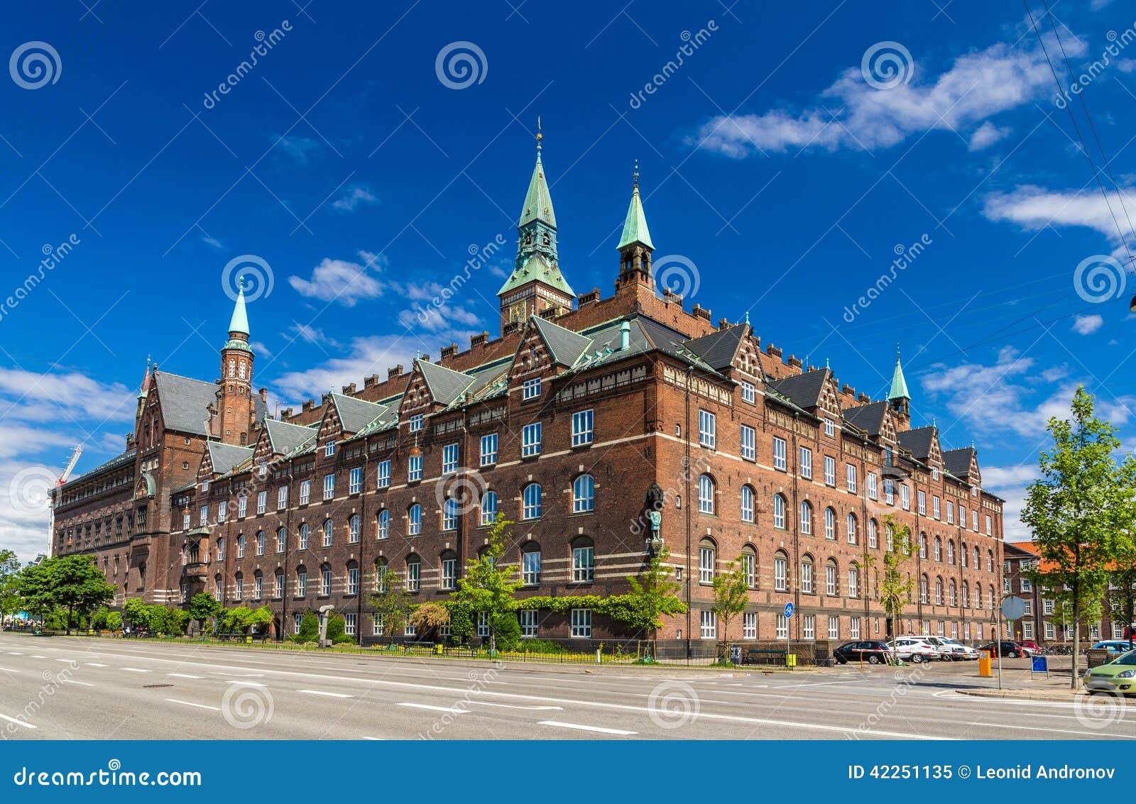 Vue D'hôtel De Ville De Copenhague, Danemark Image stock - Image du ...