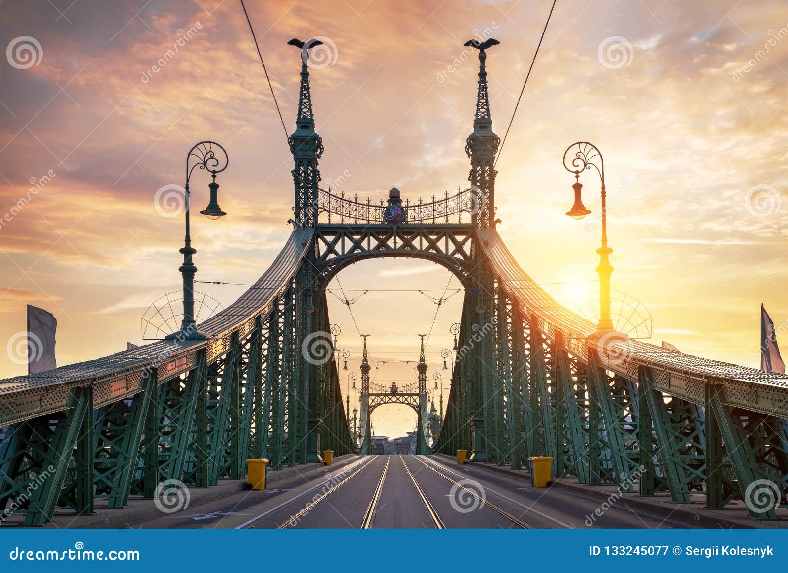 Vue de face de pont image stock. Image du attraction - 133245077