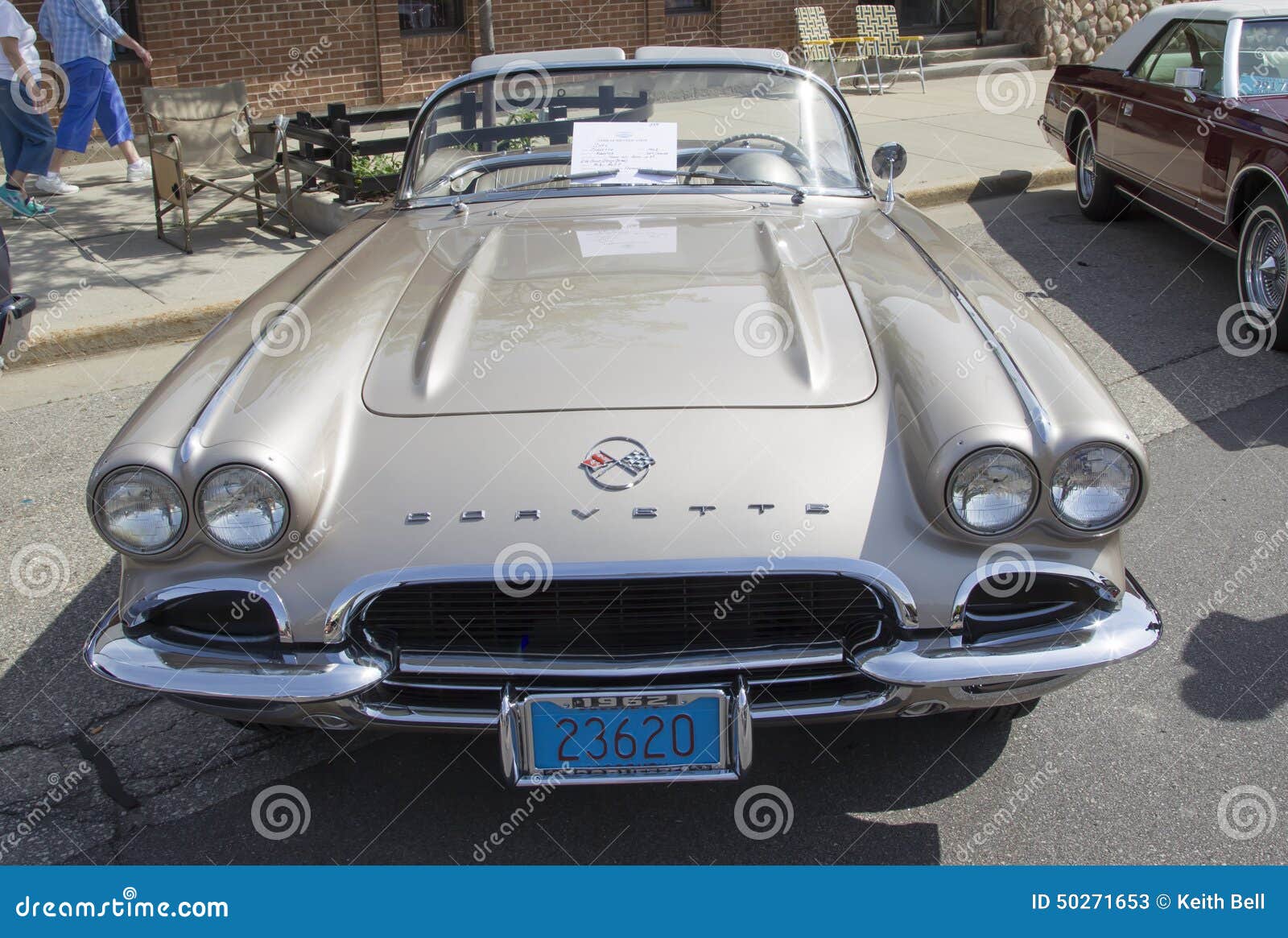 Vue 1962 De Fawn Beige Chevy Corvette Front Photo stock éditorial ...