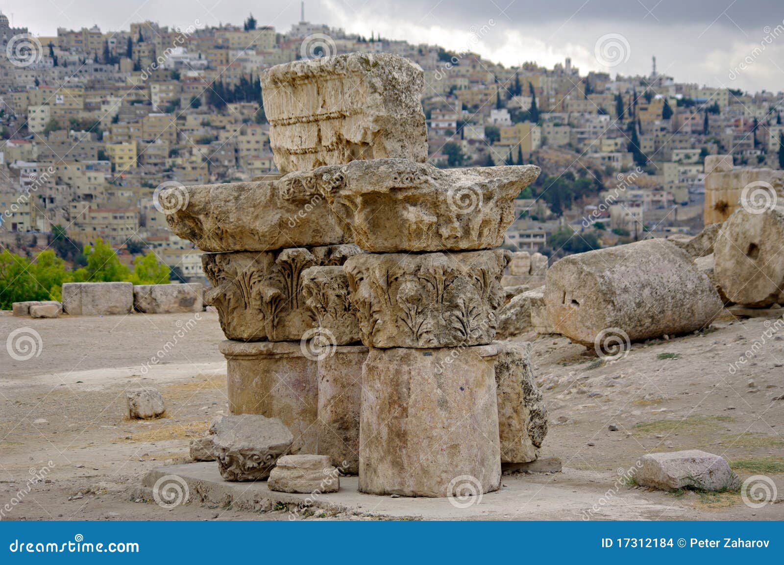 Vue De La Capitale Amman. La Jordanie. Photo stock - Image du scène ...