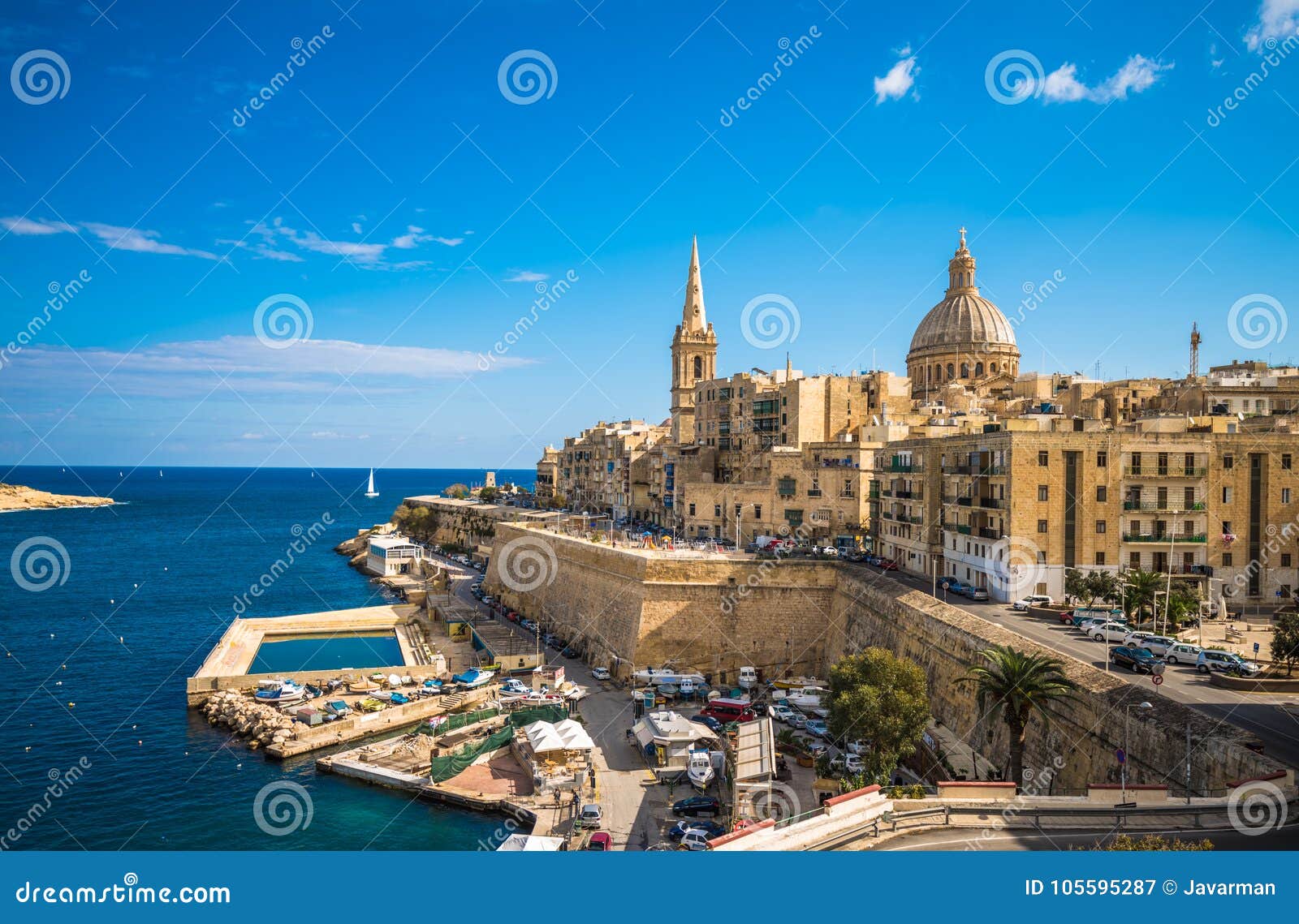 Vue De La Valette, La Capitale De Malte Image stock - Image du ciel ...
